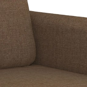 2dílná sedací souprava s polštáři hnědá textil 3202137