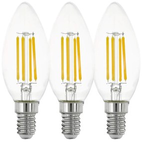 Eglo | SADA 3x LED Žárovka VINTAGE C35 E14/4W/230V 2700K - Eglo 12811 | EG12811