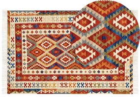 Vlněný kelimový koberec 200 x 300 cm vícebarevný OSHAKAN Beliani