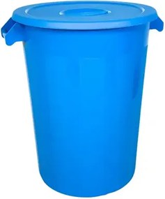 Denox INDUSTRIAL modrá / Odpadkový koš / 100 l / s víkem / PP plast