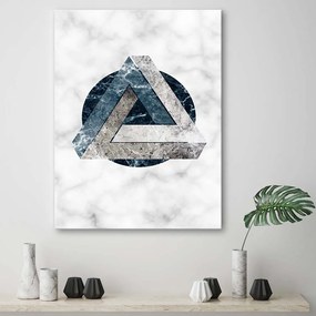 Gario Obraz na plátně Geometrická abstrakce - mramor Rozměry: 40 x 60 cm