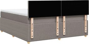 Box spring postel s matrací taupe 180x200 cm textil 3287539