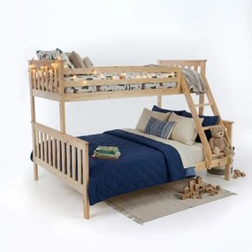 Patrová rozložitelná postel 90/140x200, přírodní, LUINI Kondela 0000235839