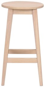 Barová stolička z dubového dřeva v přírodní barvě (výška sedáku 65 cm) Austin – Rowico