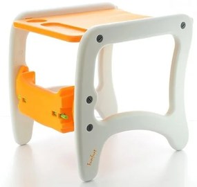 EURO BABY dětská jídelní židlička 2v1 ŽIRAFA oranžová