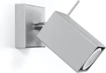 Nástěnné bodové svítidlo SOLLUX Merida 1 GU10 1x40W bez zdroje SL.0455 šedá