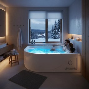 BPS-koupelny Hydromasážní vana HYD-CA631L 180x120 LEVÁ bez ohřevu vody