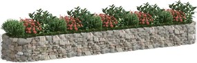 Gabionový vyvýšený záhon pozinkované železo 500 x 100 x 50 cm 152043