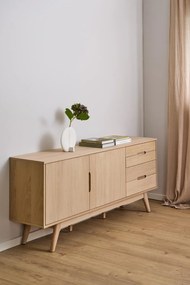 Komoda Marte 180 cm dub bělený