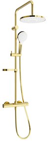 Mexen KX05 sprchový set s termostatickou baterií Kai, zlatá, 771500591-50