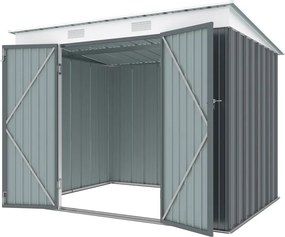 Riwall PRO RMSP 6x8 Anthracite - zahradní domek kovový 2,4 x 1,8 m s pultovou střechou antracit