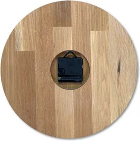 Minimalistické dubové nástěnné hodiny, tichý quartzový pohon, moderní dekorace I SENTOP MAS002-akcia20