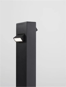 NV 9020924 Venkovní sloupkové svítidlo ZELDA černý hliník a akrylový difuzor proti oslnění LED 9W 3000K 100-240V IP65 - NOVA LUCE