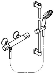 GROHE 34800001 - Termostatická sprchová baterie PRECISION FLOW 600 mm chrom
