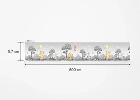 Dětská samolepící bordura na zeď Medvídek | 5 m x 9.7 cm | DWBD8125