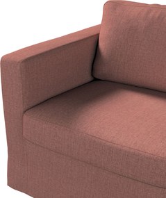 Potah na pohovku IKEA  Karlstad 2-místná , nerozkládací, dlouhý barva hnědá látka pletený vzor