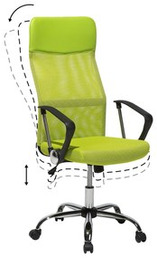 Kancelářská židle zelená DESIGN Beliani