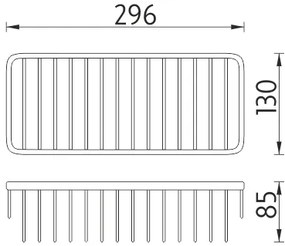 Nimco Drátěná polička - BO 313N-26