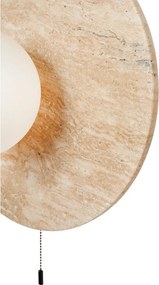 Béžové kamenné nástěnné svítidlo ø 12 cm Hilde – Opviq lights