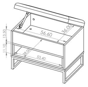 Botník lavice OLIVER OL-03