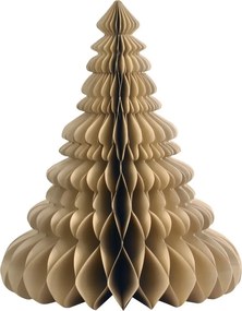 Jantarový papírový dekorační skládací stromek - Ø 41*50cm