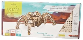 Ugears 3D mechanické puzzle Hexapod Explorer 388 ks