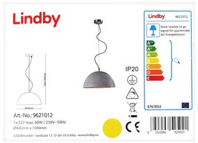 Lindby | Lindby - LED RGBW Stmívatelný lustr na lanku CAROLLE 1xE27/10W/230V Wi-Fi Tuya | LW0894