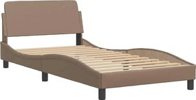Rám postele Viana bez matrace cappuccino 100x200 cm umělá kůže 3208079