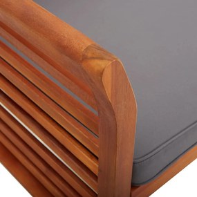 2místná zahradní lavice s poduškou 120cm masivní akáciové dřevo - Default Title