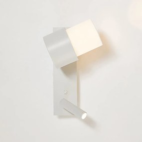 Moderní nástěnná lampička ke čtení Kan Wall Reader Vertical Barva svítidla: Bílá, Dekor: Cotonet bílý