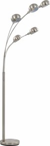 Stojací lampa 200 cm 5 x E14 stříbrná 282417