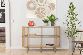 Designová konzole Gennipha 120 cm hnědá