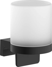 Hansgrohe AddStoris S - Dávkovač mýdla s držákem, matné sklo/matná černá 41765670
