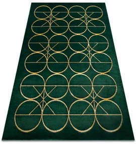 koberec EMERALD výhradní 1010 glamour, stylový kruhovýy lahvově zelená / velikost 160x220 cm | krásné koberce cz