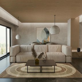 JUTEX Kusový koberec VIRGINIA 73404 581 hnědý BARVA: Hnědá, ROZMĚR: 200x290 cm
