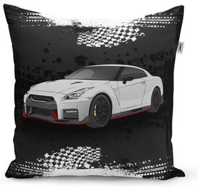 Sablio Polštář Nissan GTR 35 Černý - 50x50 cm