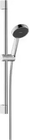 Hansgrohe - Set sprchové hlavice, tyče a hadice, EcoSmart, chrom