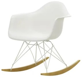 Eames Plastic Armchair RAR bíle lakovaná bílá javor Vitra