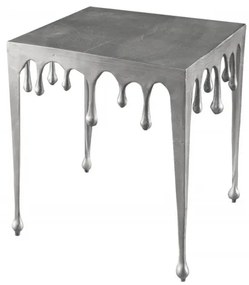 Příruční stolek Liquid stříbrný