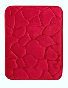 BO-MA, Protiskluzová koupelnová předložka 3D 0133 Red, 40x50, červená, koupelna