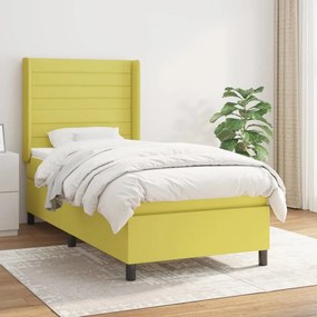 vidaXL Box spring postel s matrací 90x190 cm textil [3131478] Barva: světle šedá