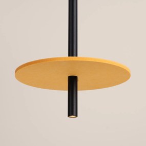 Sollux Lighting Závěsná lampa FELTRO 1 černá/žlutá