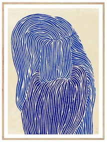 THE POSTER CLUB Autorský plakát Deep Blue by Rebecca Hein 30x40 cm, modrá barva, papír