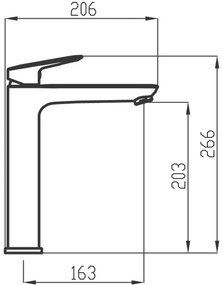Novaservis - Umyvadlová baterie METALIA 26,6 cm lesklý chrom