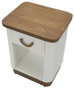 Designový noční stolek Tahigwa 48 cm bílý