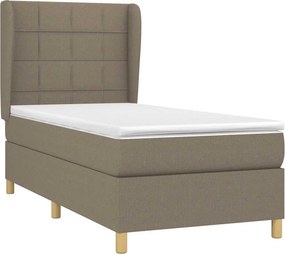 Box spring postel s matrací taupe 90x190 cm textil 3128489