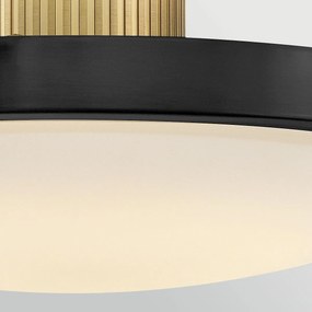 Stropní LED světlo Elstead Kieran 32W černá, mosaz 36 cm