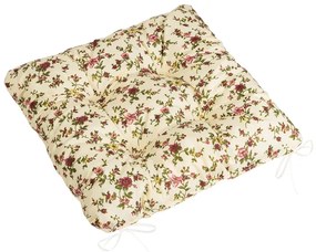 Bellatex Sedák Adéla prošívaný 40x40 cm Růžička