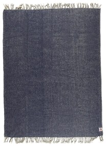 Vlněná deka Elma VII - půlnoční modř