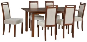 Drewmix Jídelní stůl Modena II, 6 x židle Roma V